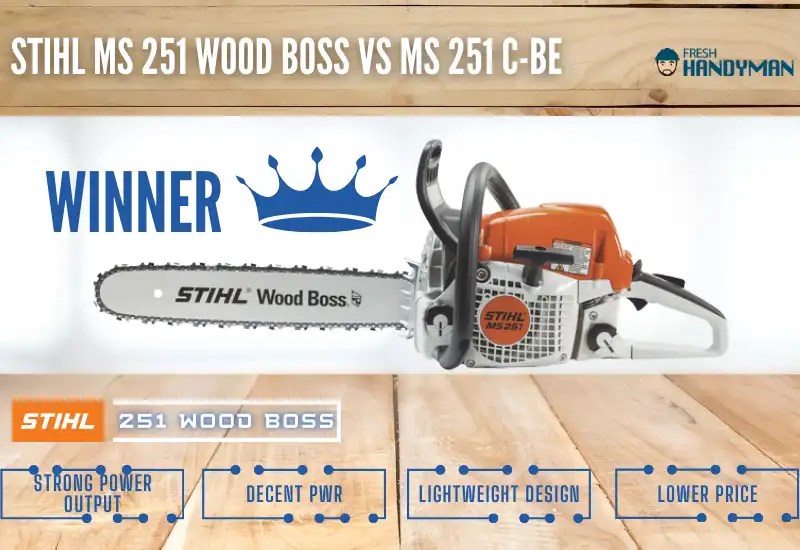 Stihl MS 251 Wood Boss Vs MS 251 C BE Key Differences Stihl MS 251 Wood Boss Vs MS 251 C BE Key Differences
